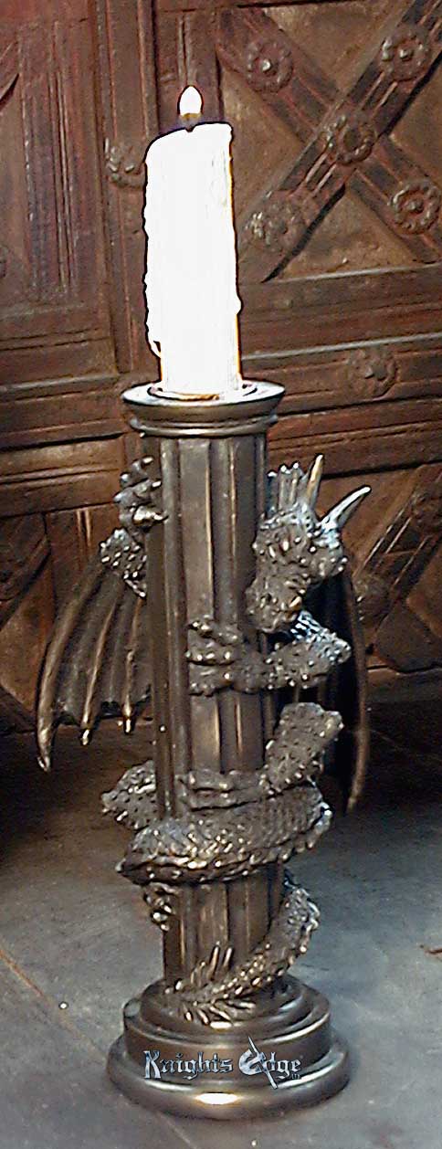 Climbing Dragon Candleholder
